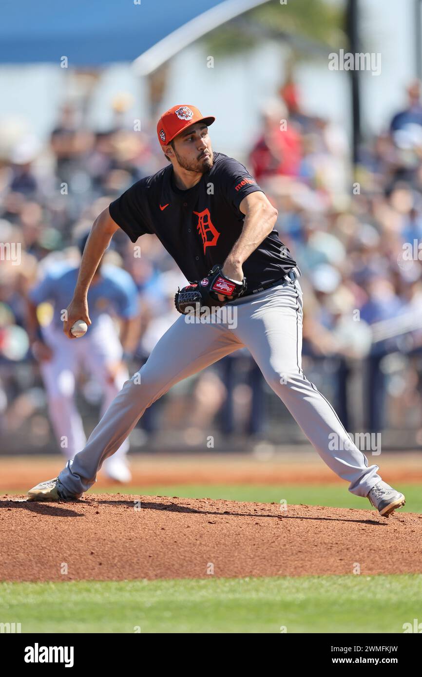 Port Charlotte, FL: Detroit Tigers starting pitcher Alex Faedo (49 ...