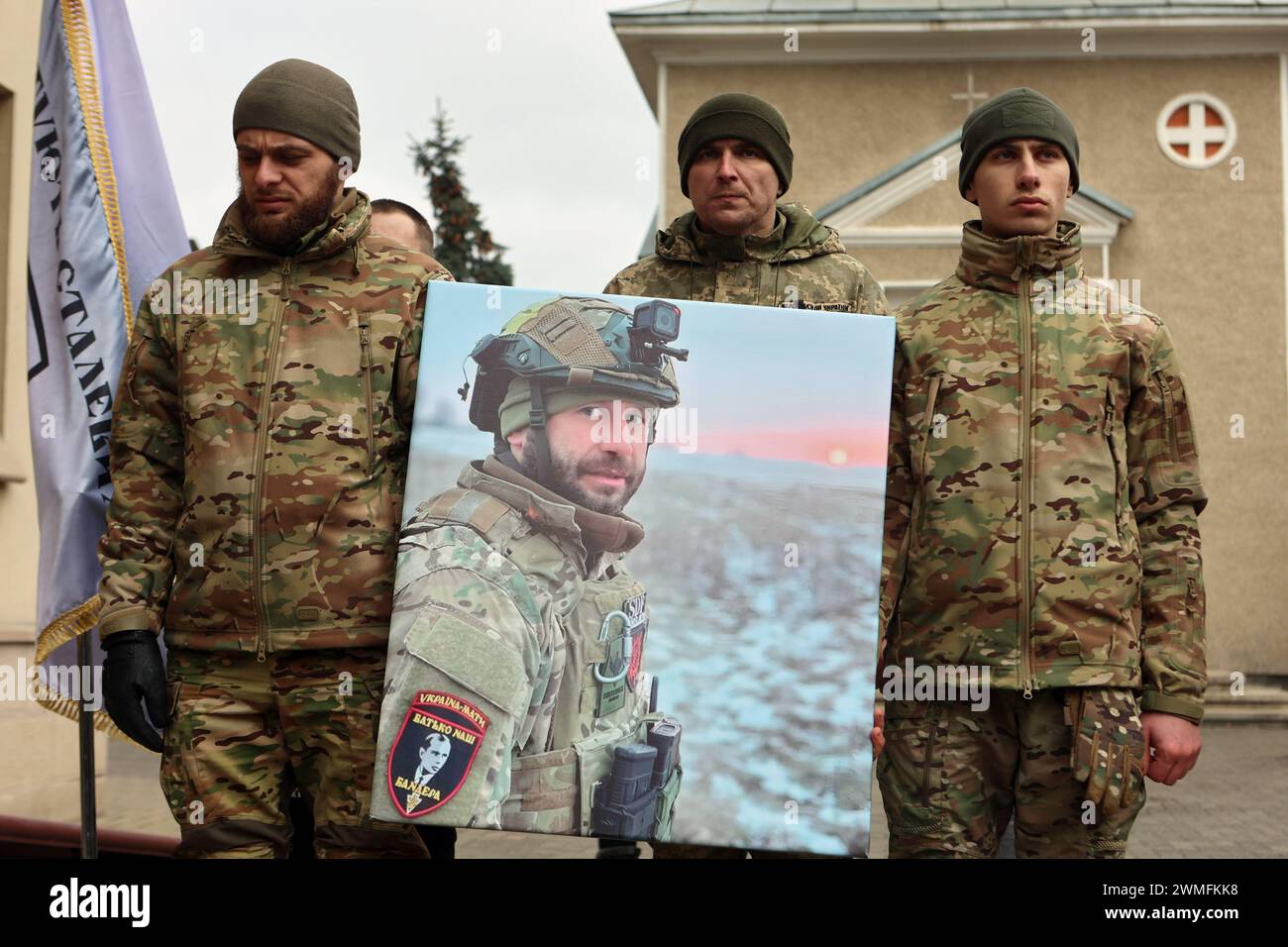 Non Exclusive: IVANO-FRANKIVSK, UKRAINE - FEBRUARY 19, 2024 - Soldiers ...
