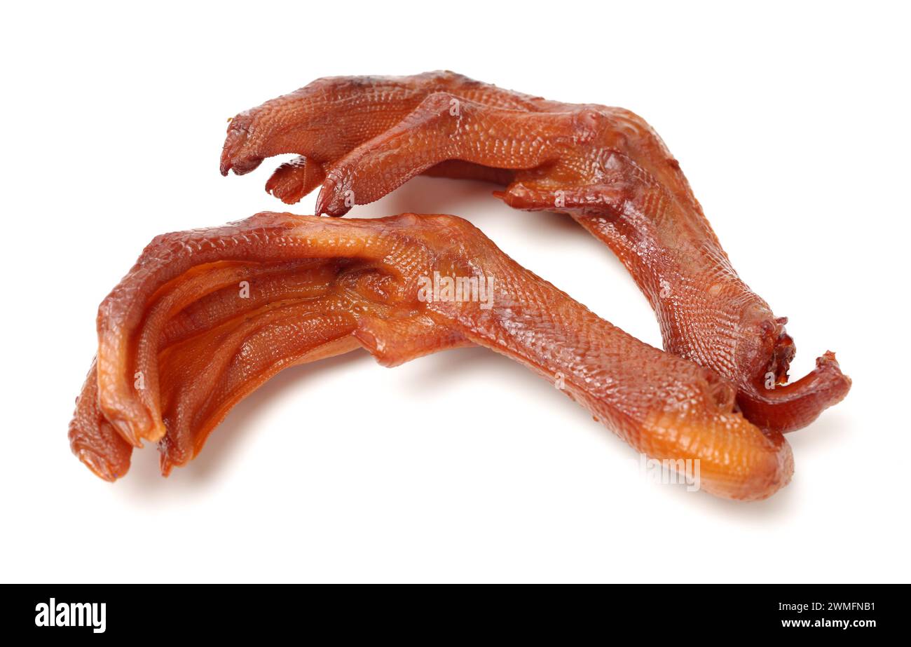 duck feet on white background Stock Photo - Alamy