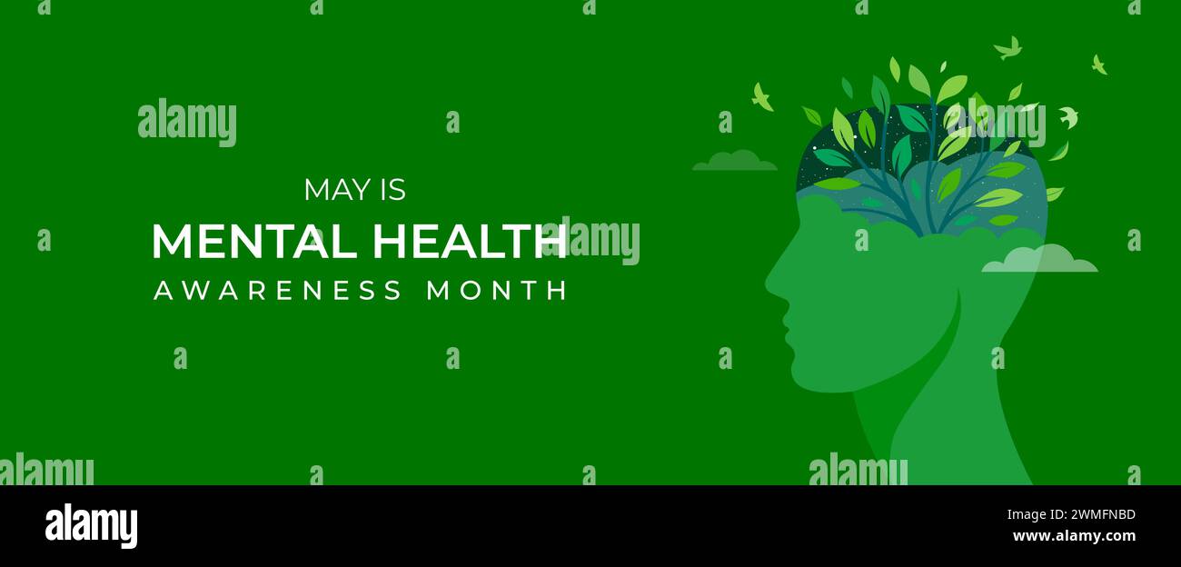 Mental Health Awareness Month. Raising awareness of depression campaign ...
