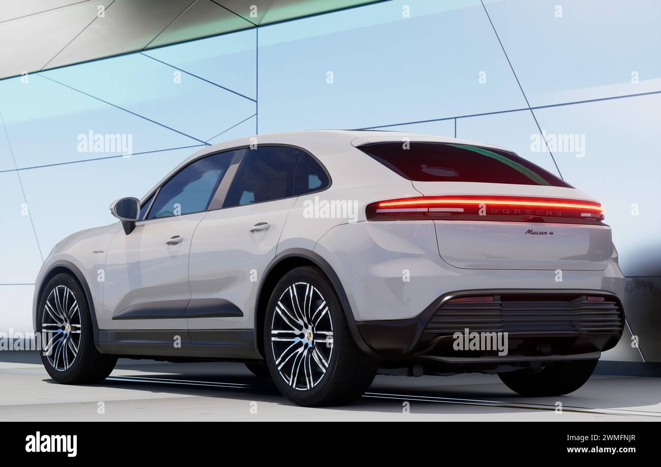 Porsche macan turbo electric hi-res stock photography and images - Alamy