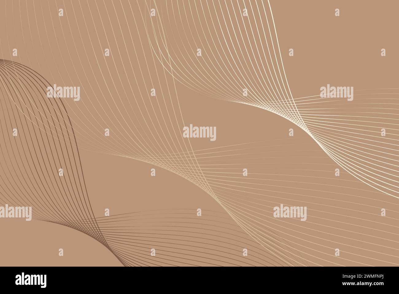 An abstract beige background featuring wavy lines in varying shades of ...