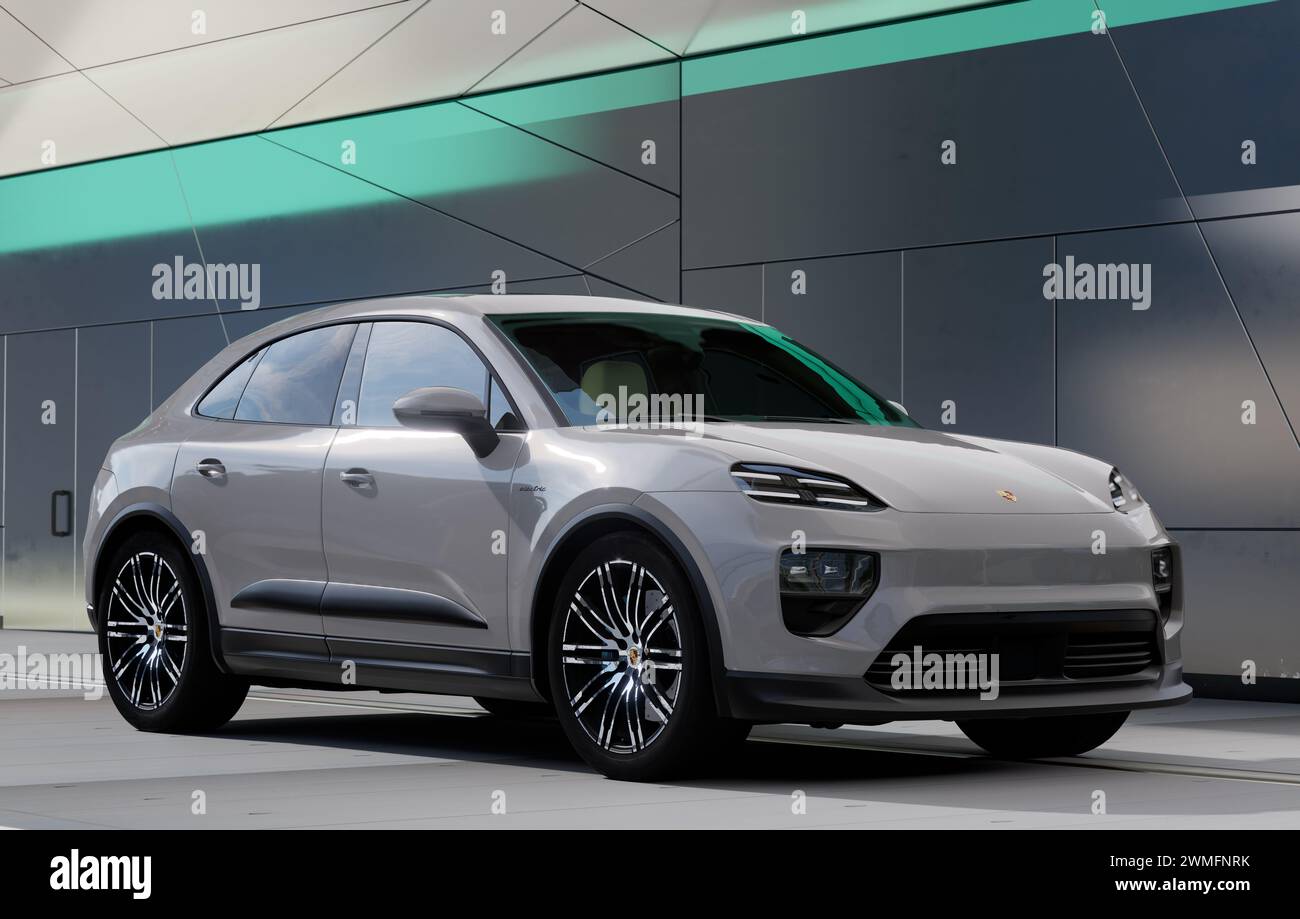 Porsche macan turbo electric hi-res stock photography and images - Alamy