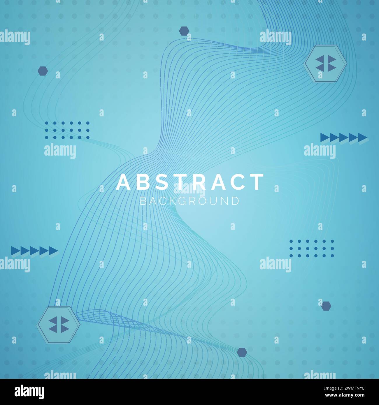 Futuristic light blue abstract background with lines and shadow, geometric shape overlap layers ...