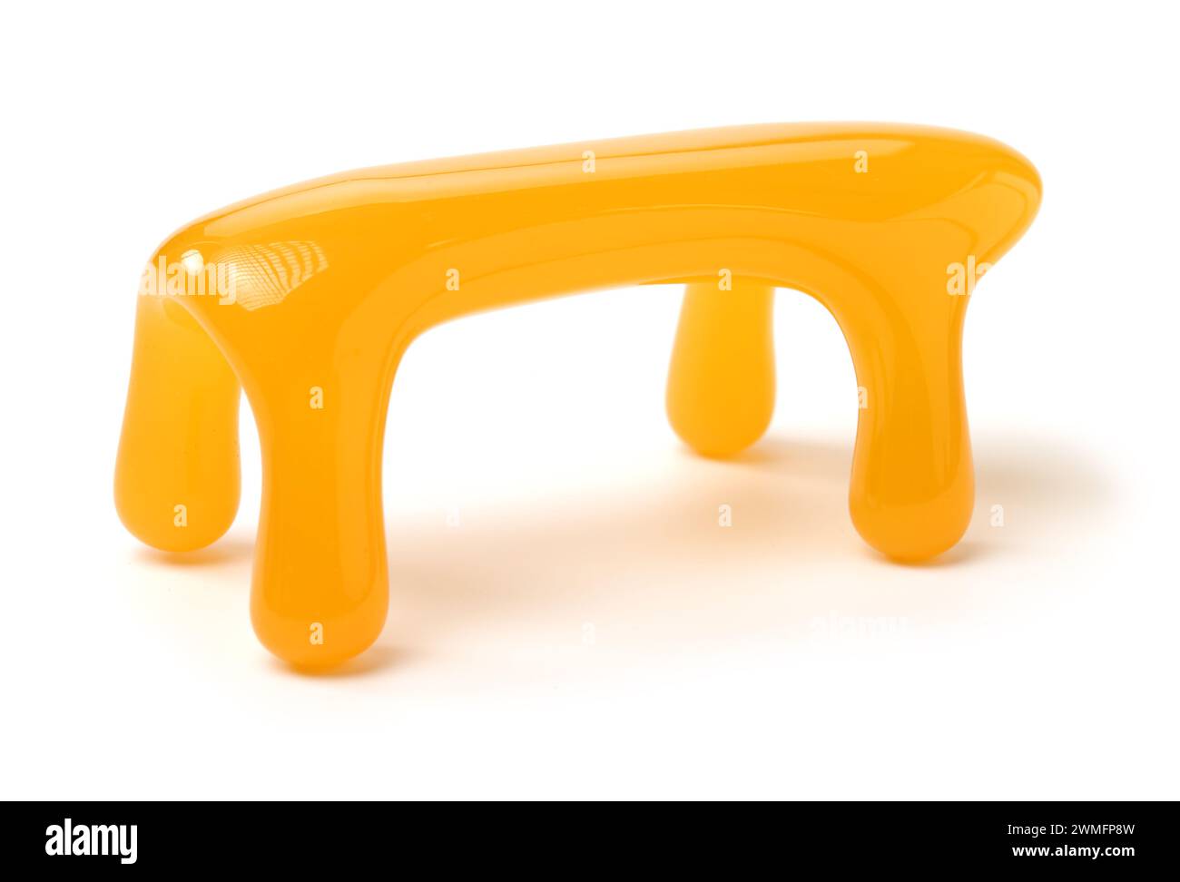 Plastic massage tool isolated on white background Stock Photo - Alamy
