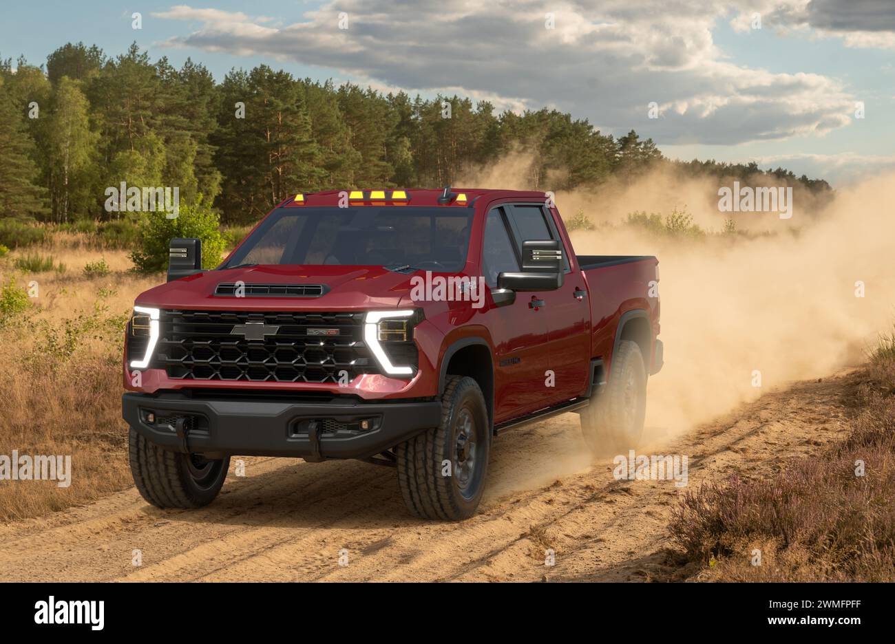 Chevrolet Silverado HD ZR2 Bison-hardcore off-road truck Stock Photo ...