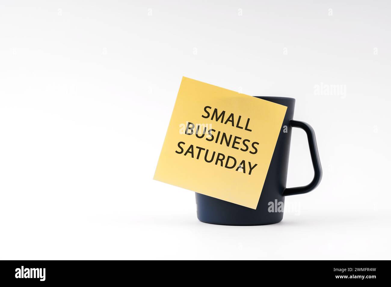 Small Business Saturday text on adhesive note Stock Photo - Alamy