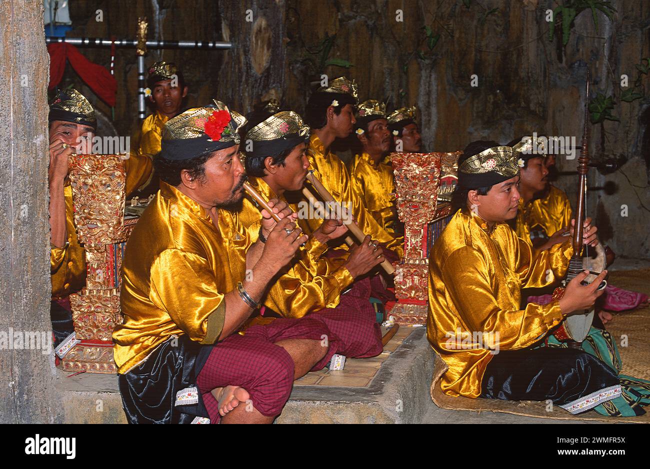 Balinese Gamelan Ensamble. Bali, Indonesia Stock Photo - Alamy