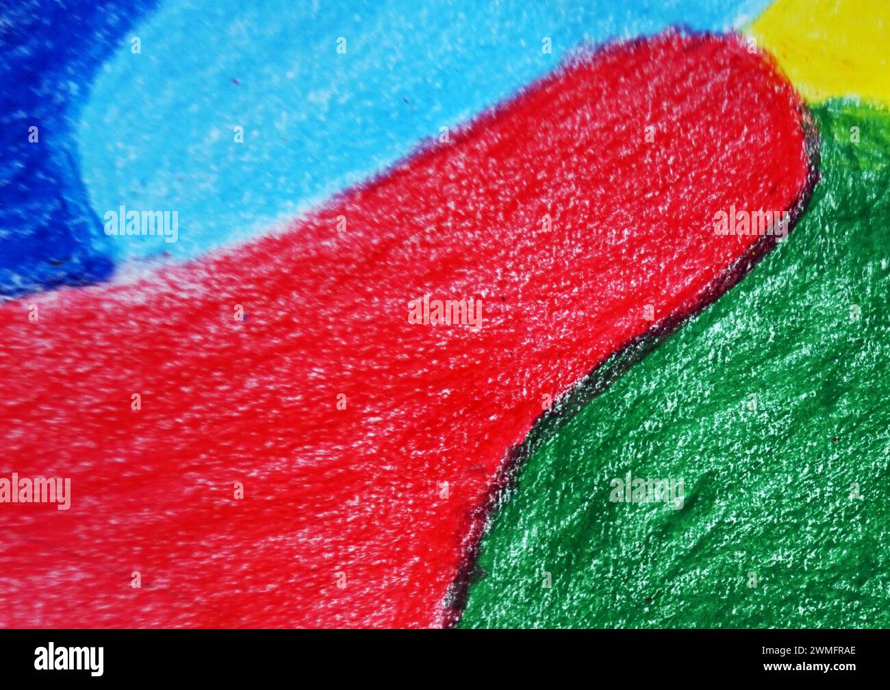 Hand drawn colorful crayon hi-res stock photography and images - Alamy