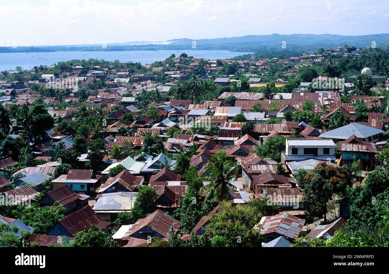 Parepare or Pare-Pare, panoramic view. Sulawesi, Indonesia Stock Photo ...