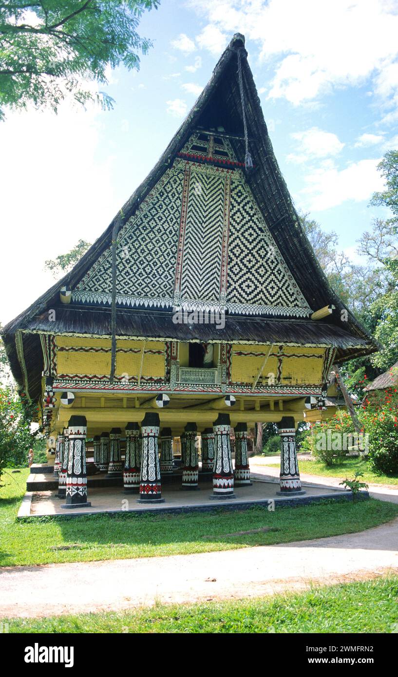 Traditional Karo Batak construction in Berastagi. Sumatra, Indonesia ...