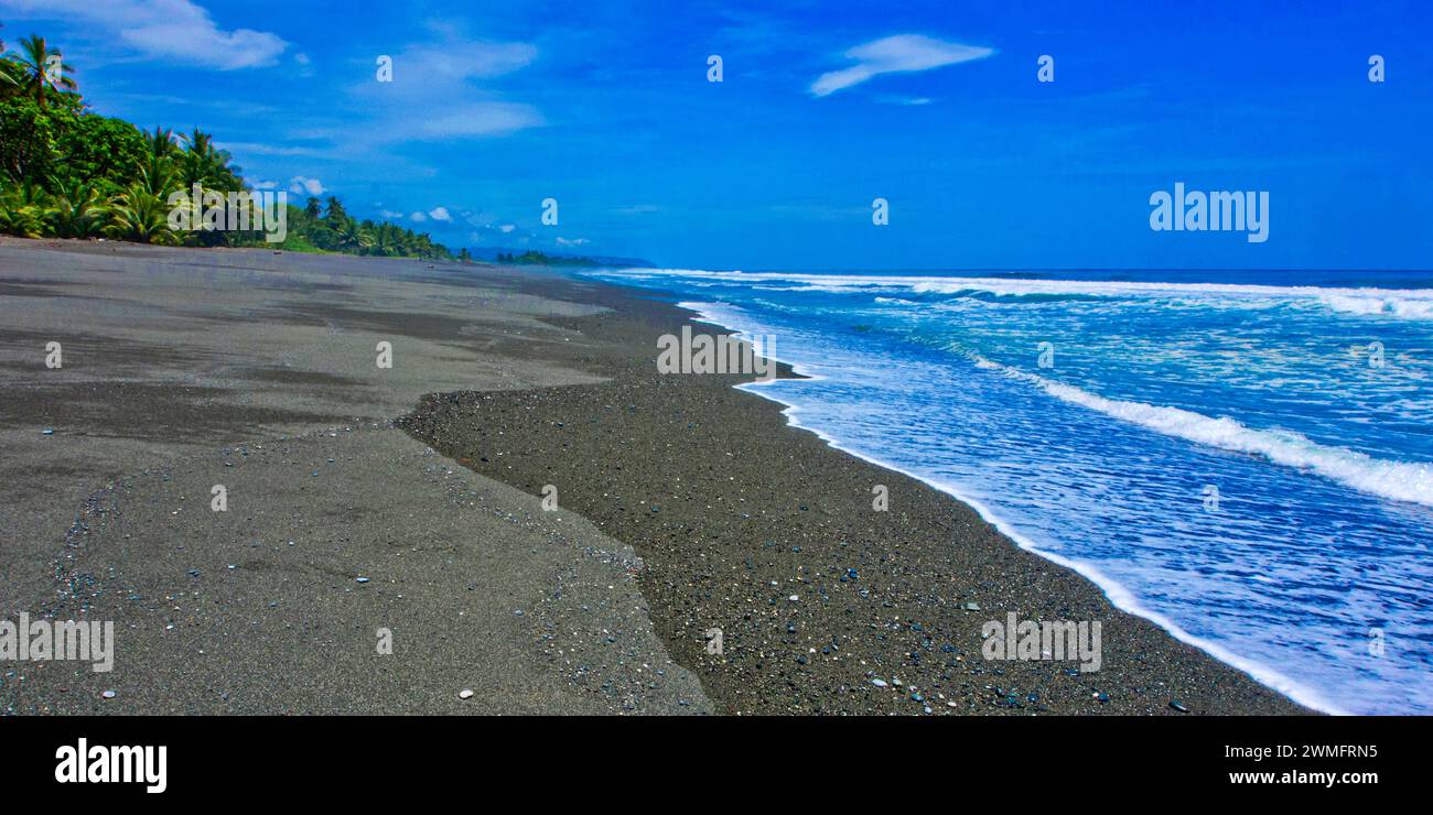 Beach, Corcovado National Park, Osa Conservation Area, Osa Peninsula, Costa Rica, Central ...