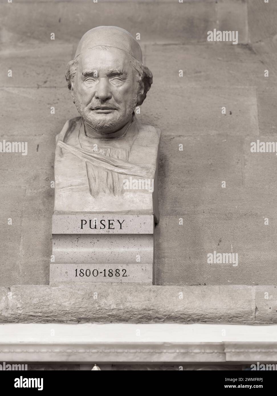 Bust of Pusey (1800-1882) in Christ Church college cathedral ...
