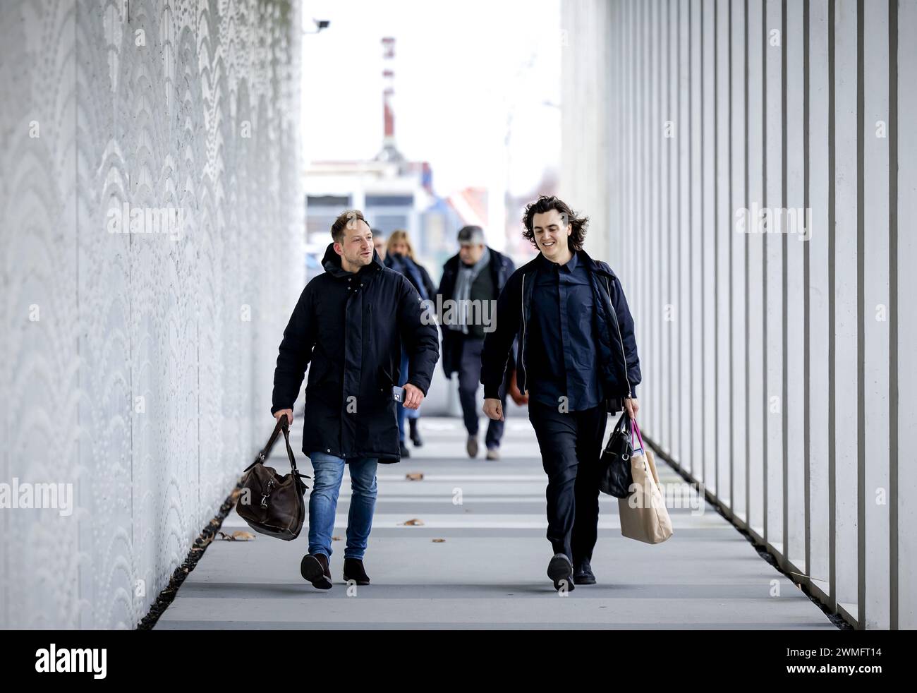 BADHOEVEDORP - Lawyers Lawyer Bas van Faassen and Daan Wijburg arrive ...