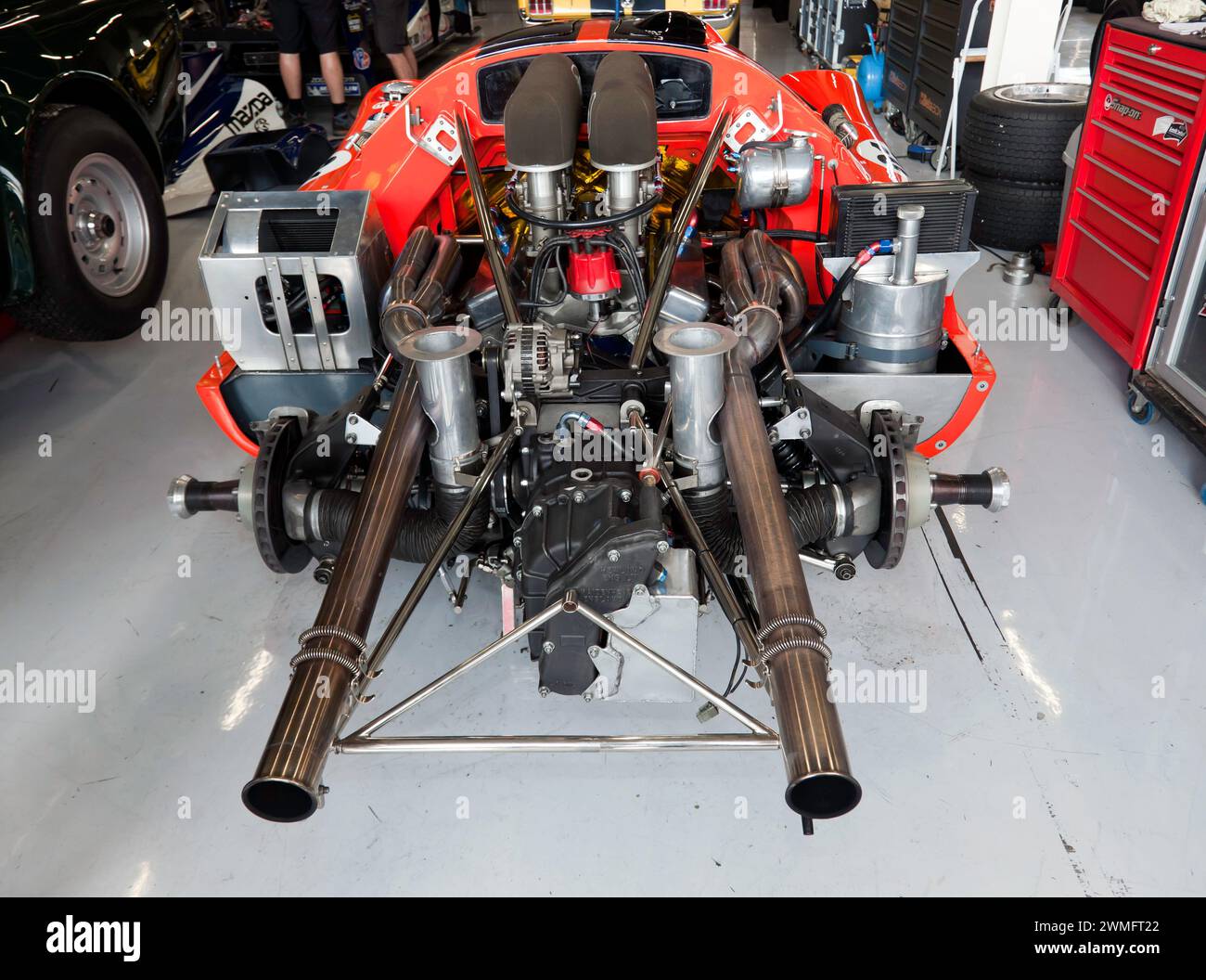 View of Chris Beighton's Lola T70 Mk3B Engine Bay, in the International ...