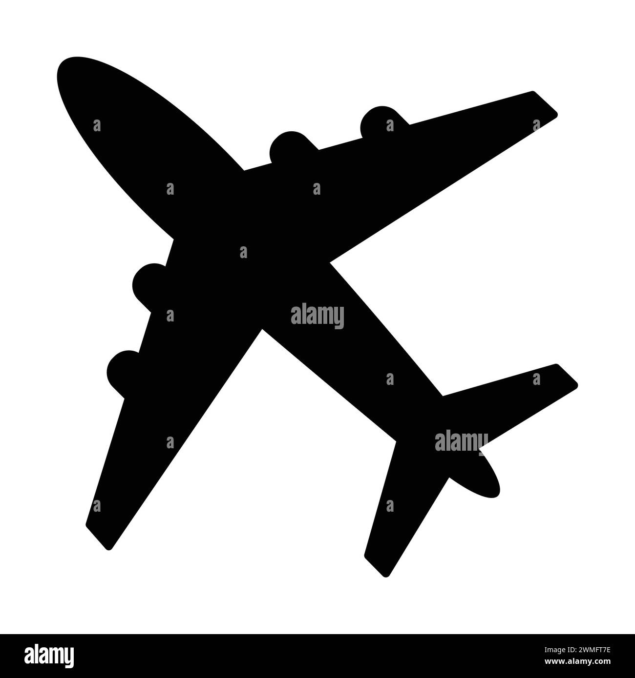 Plane Icon Vector. Airplane Icon Flat Design. Aircraft Sign. Flight ...