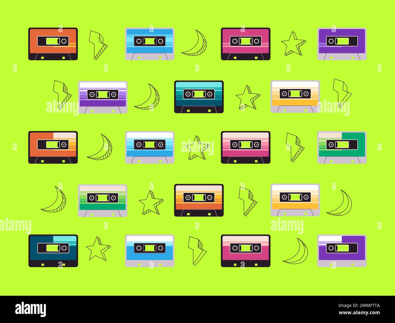 Cassette tape design hi-res stock photography and images - Alamy