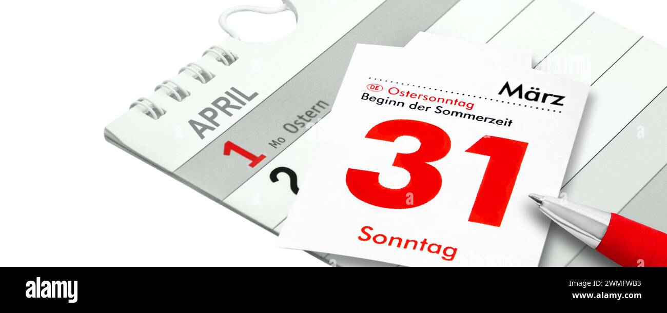 German calendar 2024 Easter Holidays March 31 and April 1 Monday and ...