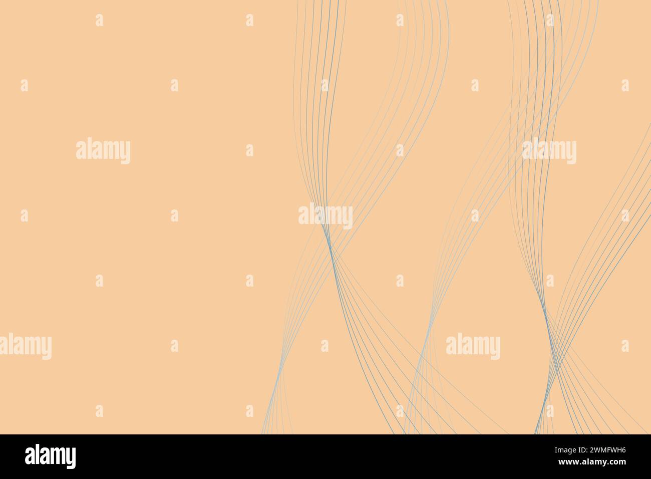 Beige background with multiple wavy lines intersecting each other. The ...