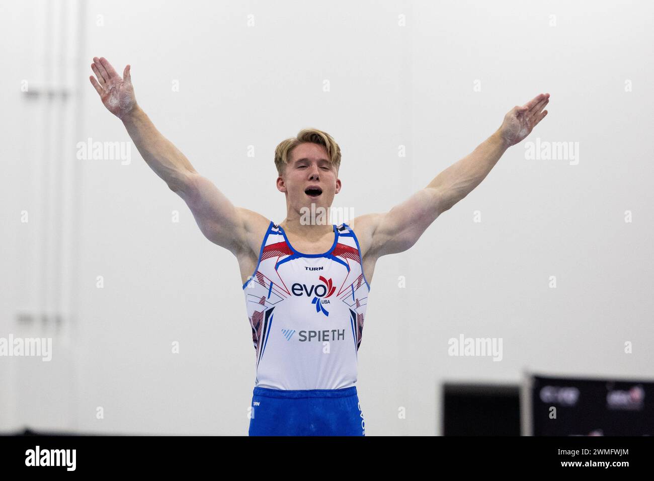 February 23, 2024: Gymnast Shane Wiskus during the 2024 Winter Cup ...