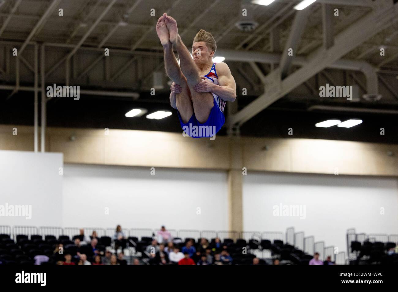 February 25, 2024: Gymnast Shane Wiskus during the 2024 Winter Cup ...