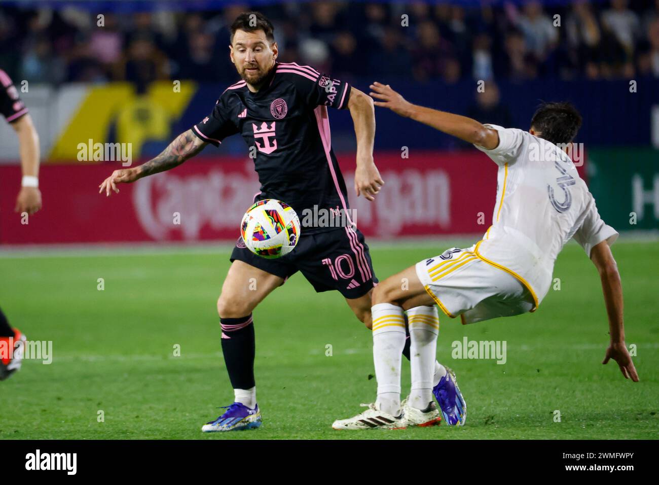 Los Angeles, United States. 25th Feb, 2024. Inter Miami's Lionel Messi ...