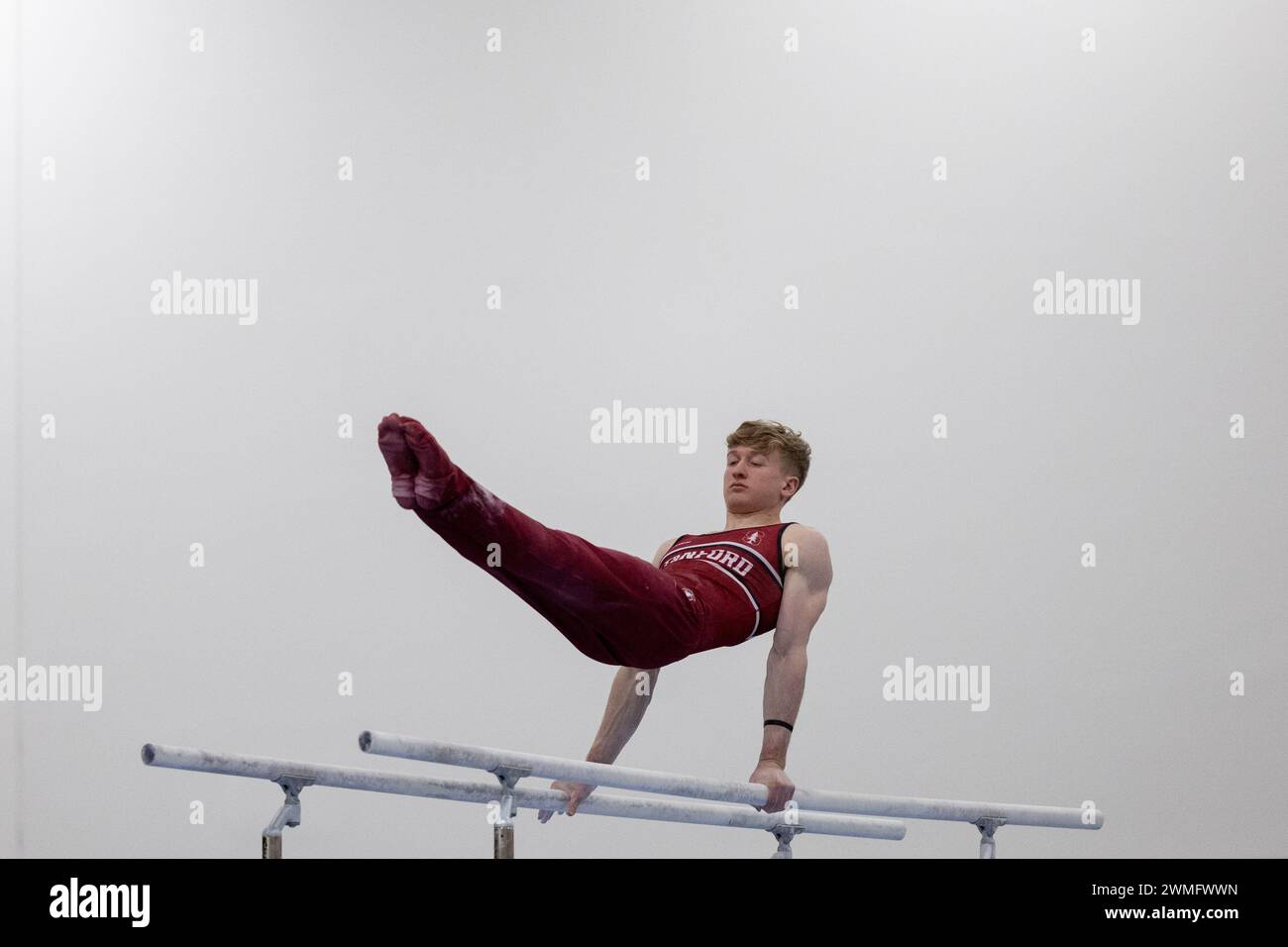February 25, 2024: Gymnast Riley Loos during the 2024 Winter Cup senior ...