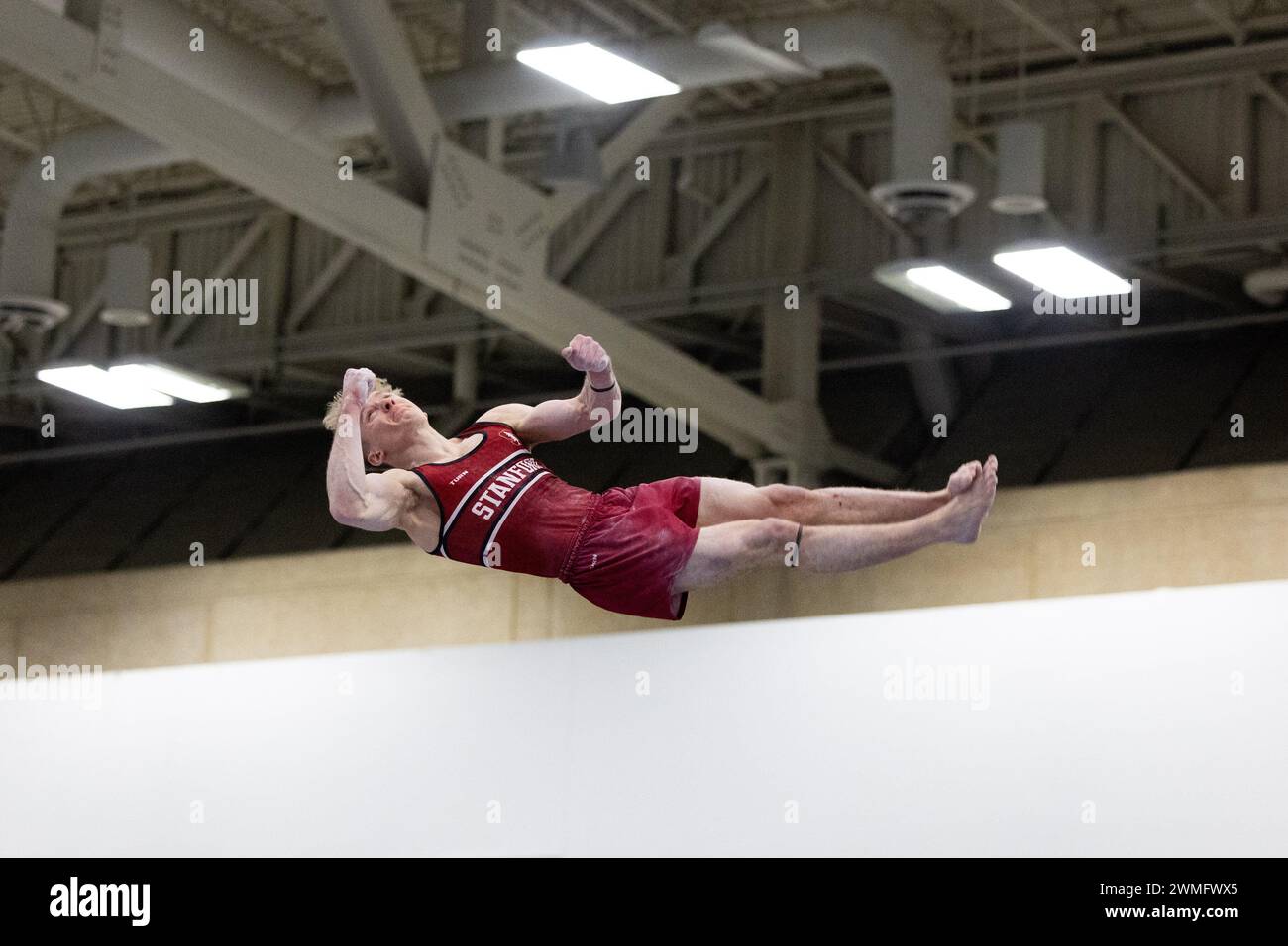 February 25, 2024: Gymnast Riley Loos during the 2024 Winter Cup senior ...
