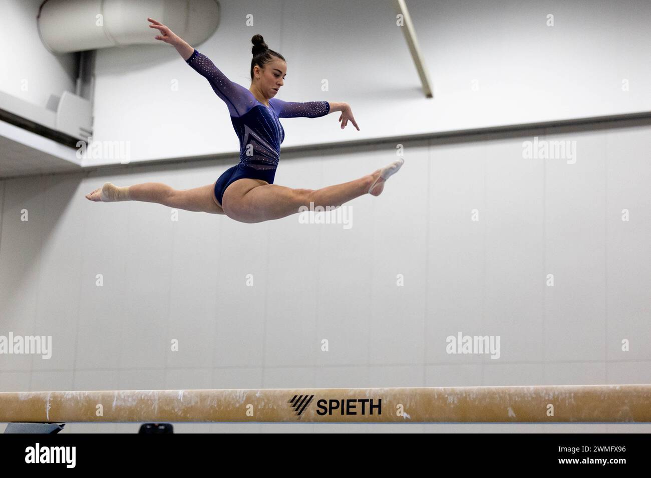 February 24, 2024: Gymnast Addison Fatta during the 2024 Winter Cup ...