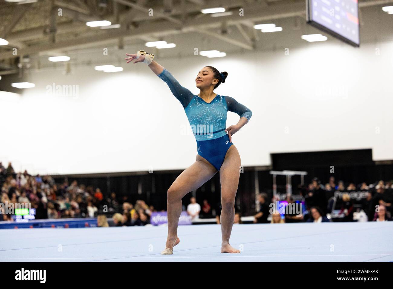 Louisville, Kentucky, USA. 24th Feb, 2024. Gymnast Michelle Pineda ...