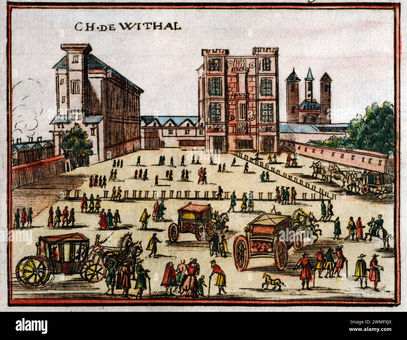 Palace of Whitehall or White Hall, London .The Palace was the Main ...