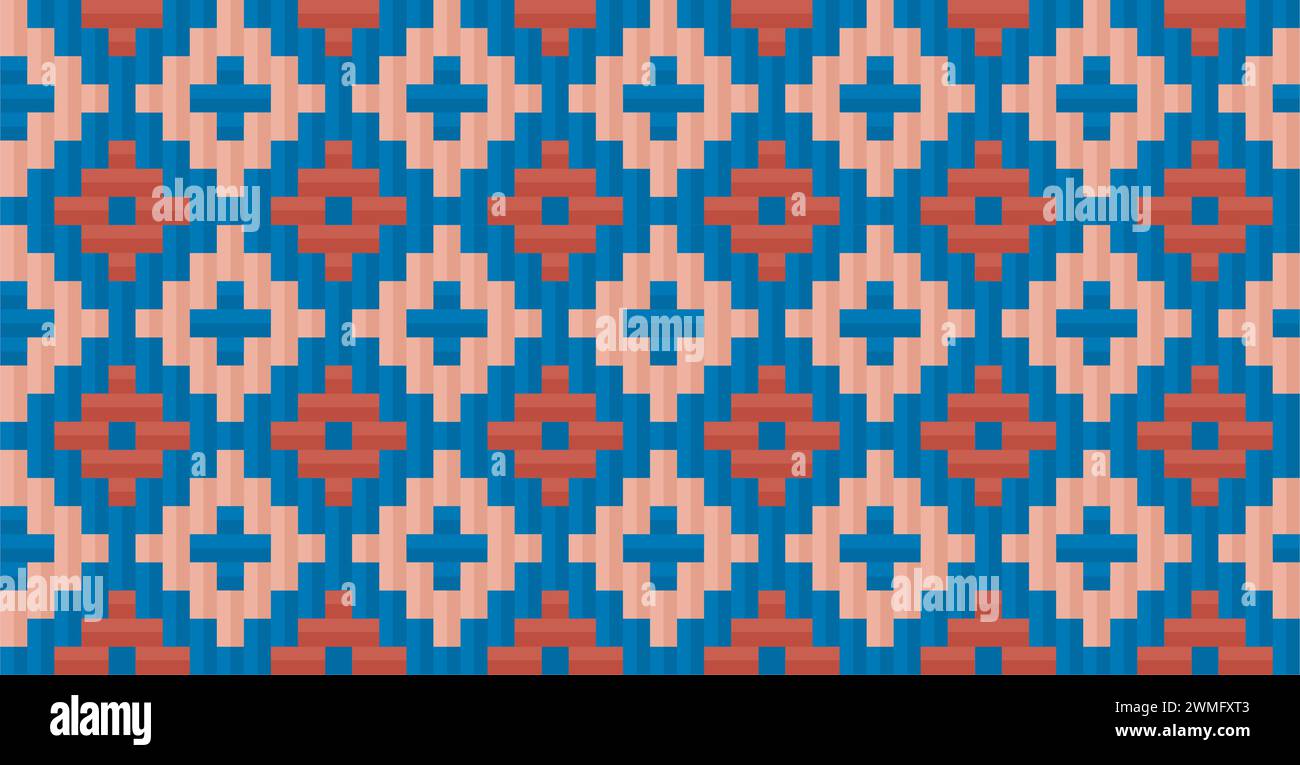 Seamless traditional woven pattern called Anyaman Stock Vector Image ...