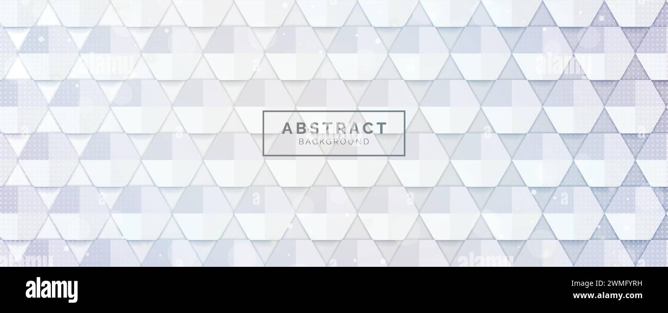 Abstract white grey hexagon shape pattern background design with mesh ...