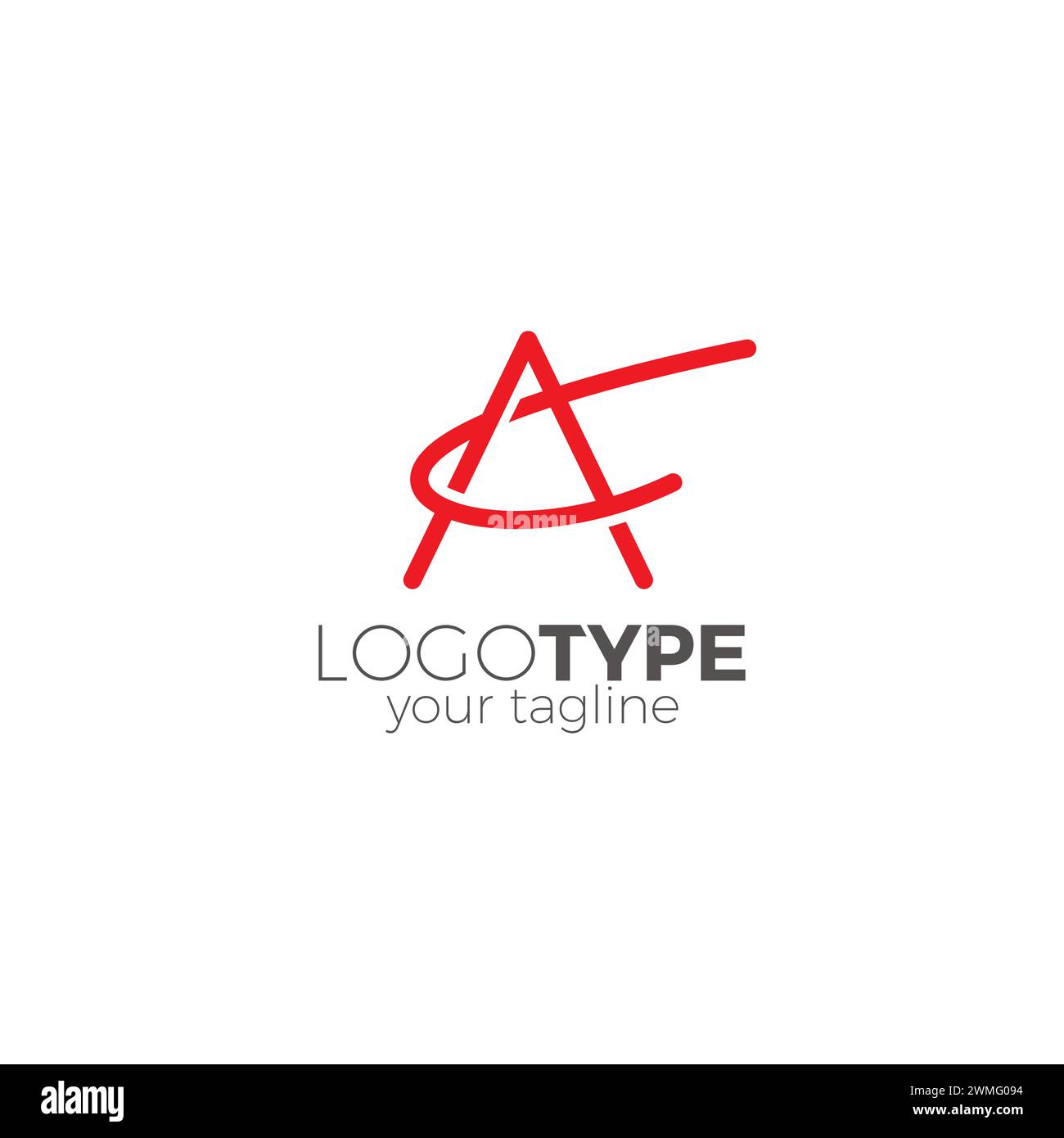 AC Logo Simple and Clean Design. Letter AC Logo Stock Vector Image ...