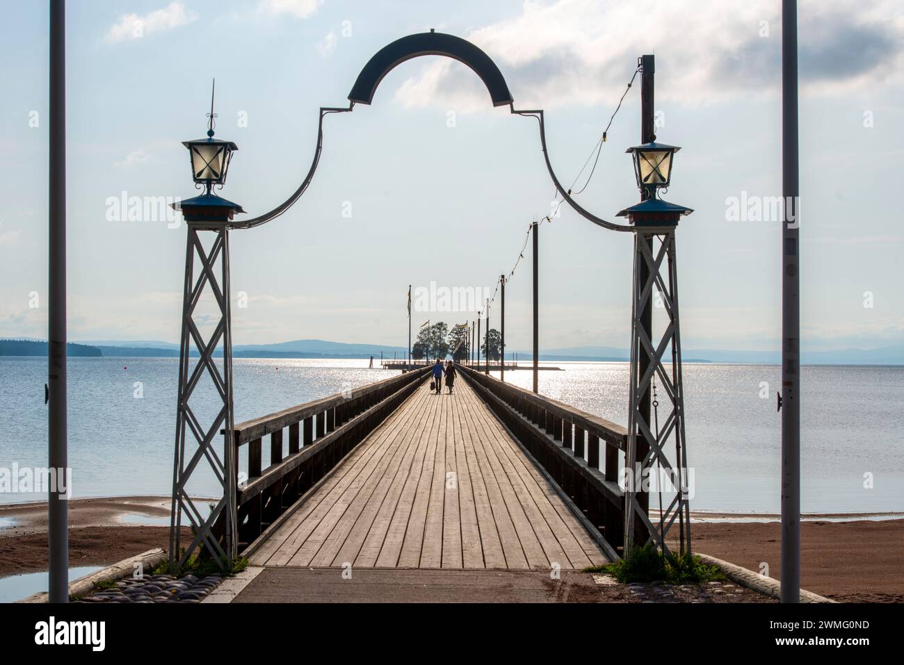 Long bridge, långbryggan, Rättvik, Dalarna, Sweden Stock Photo - Alamy