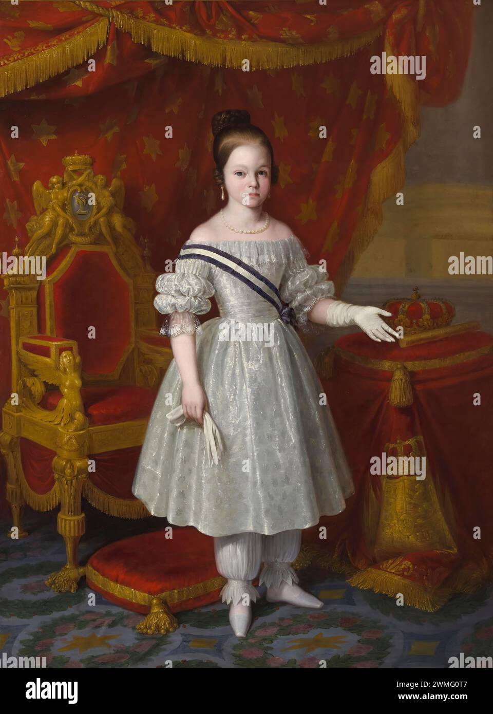 Esquivel Antonio Maria - Isabel II, niña Stock Photo - Alamy