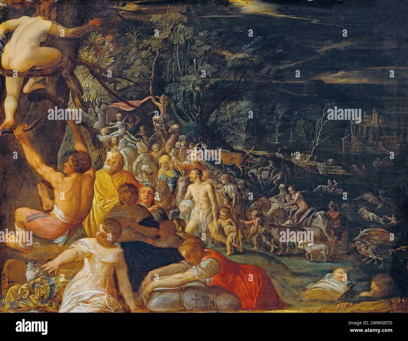 Elsheimer Adam - The Deluge Stock Photo - Alamy