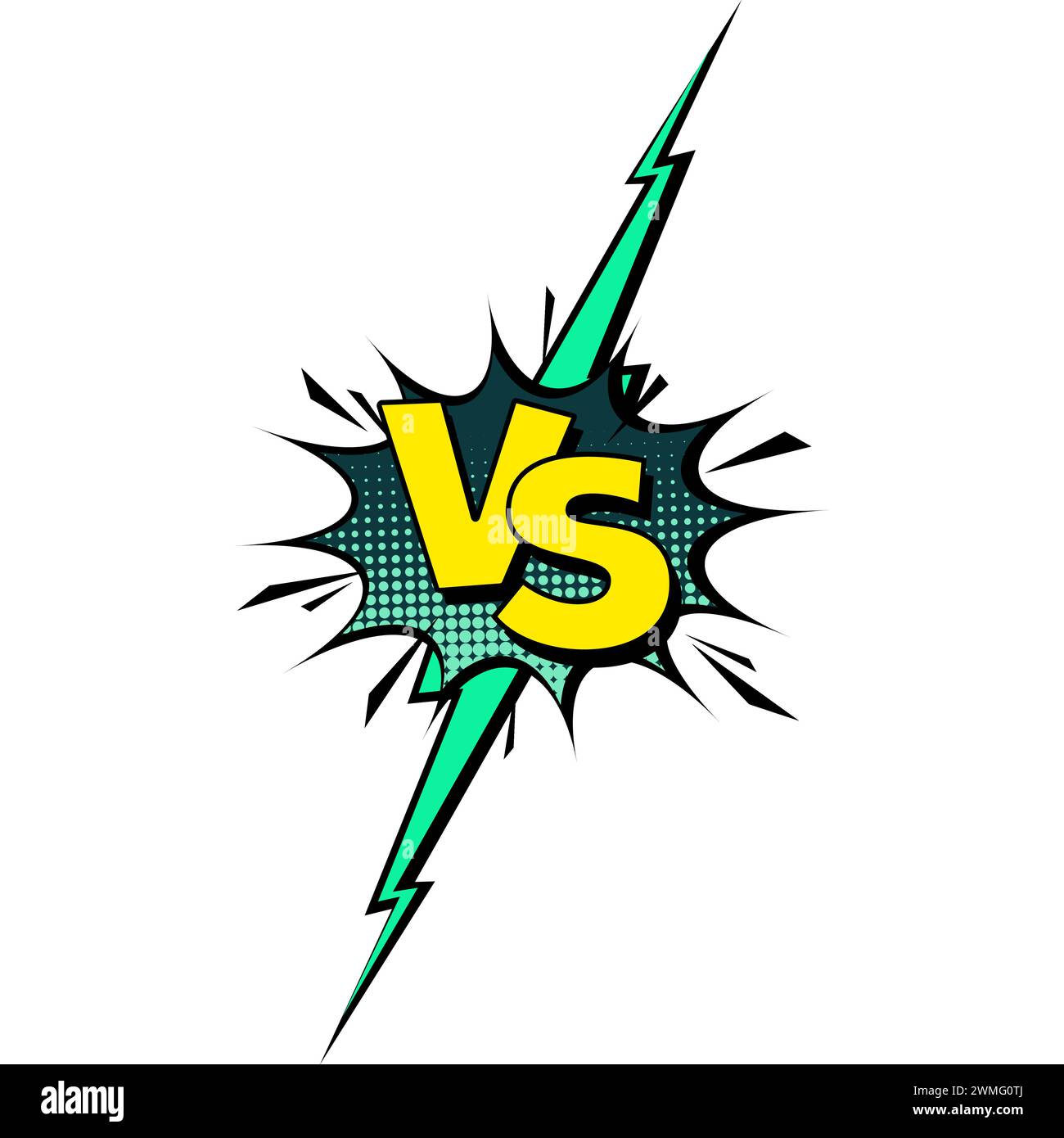 Cartoon comic background. Vs, fight versus. Comics book colorful ...