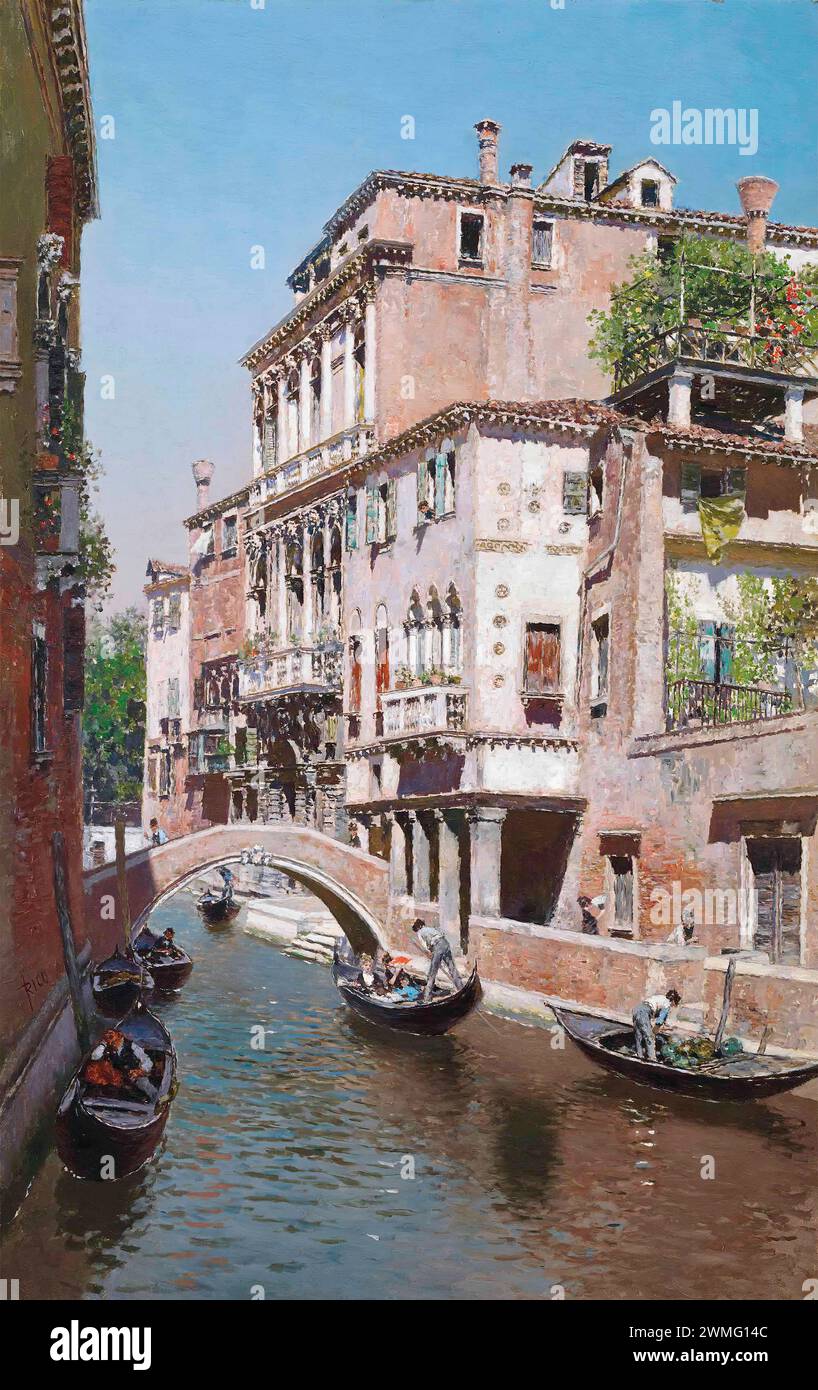 Martín Rico y Ortega - A Venetian canal Stock Photo - Alamy