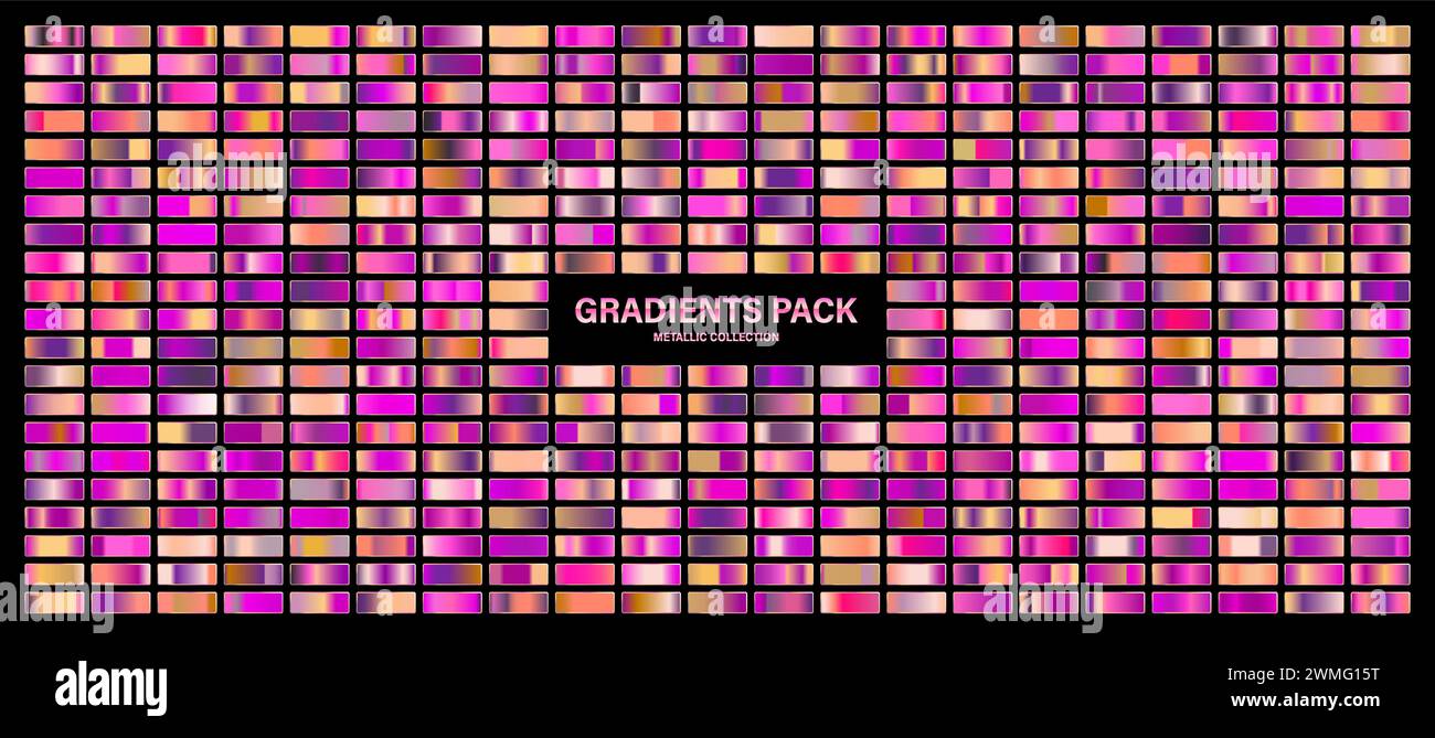 Red, violet glossy gradient, metal foil texture. Sunset color swatch ...