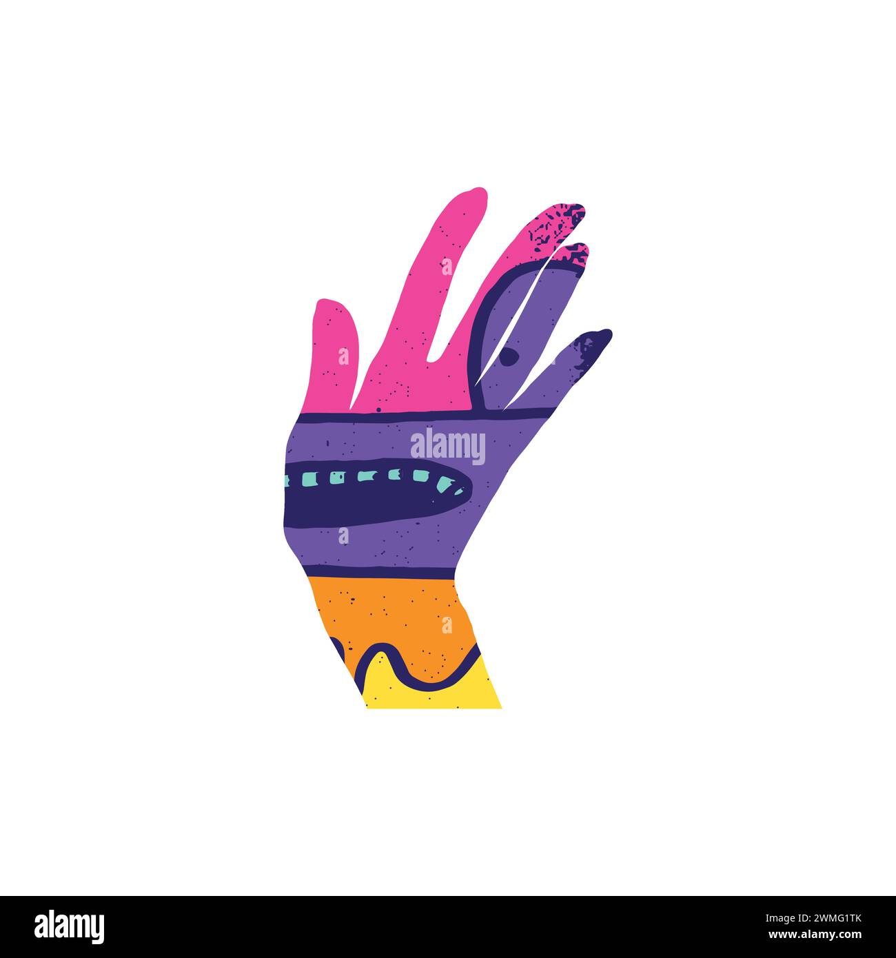 Art Illustration design concept hand abstract doodle graffiti colorful ...