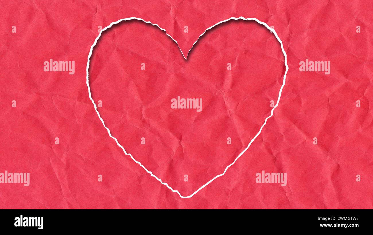 Heart torn paper space hi-res stock photography and images - Alamy