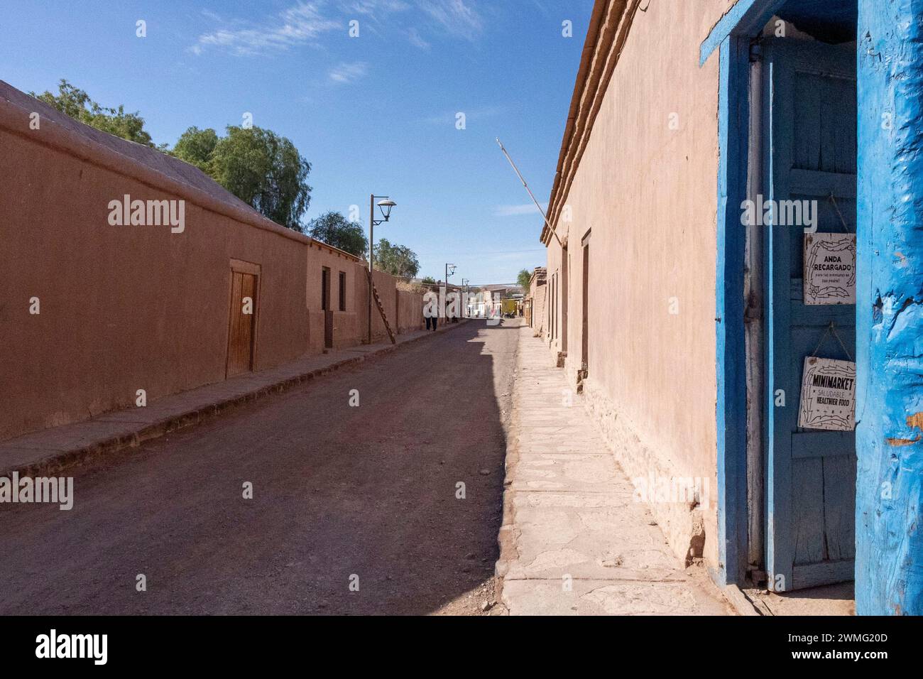The Town of San Pedro de Atacama in Chile, Rustic old town looks like ...
