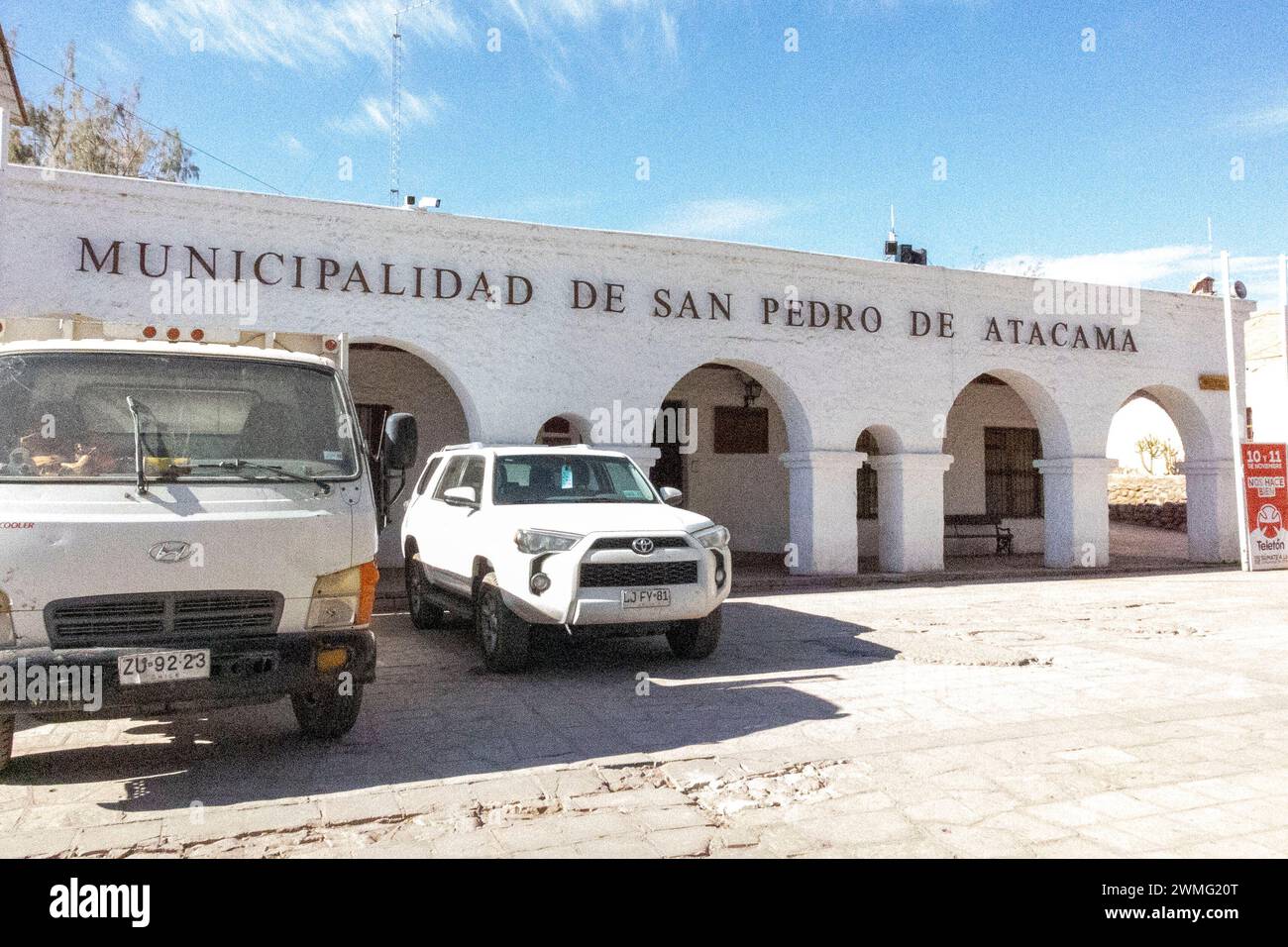 The Town of San Pedro de Atacama in Chile, Rustic old town looks like ...