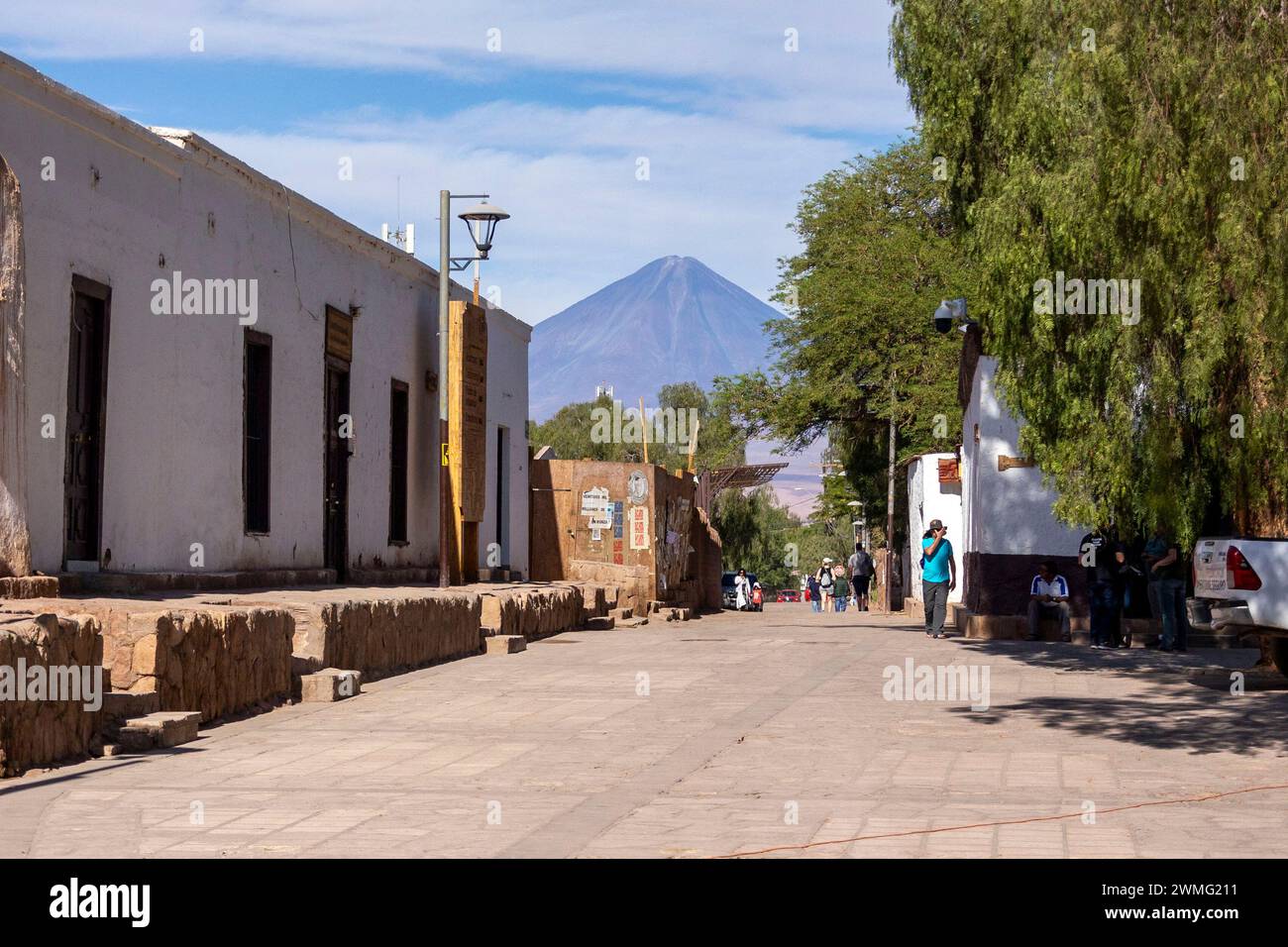 The Town of San Pedro de Atacama in Chile, Rustic old town looks like ...