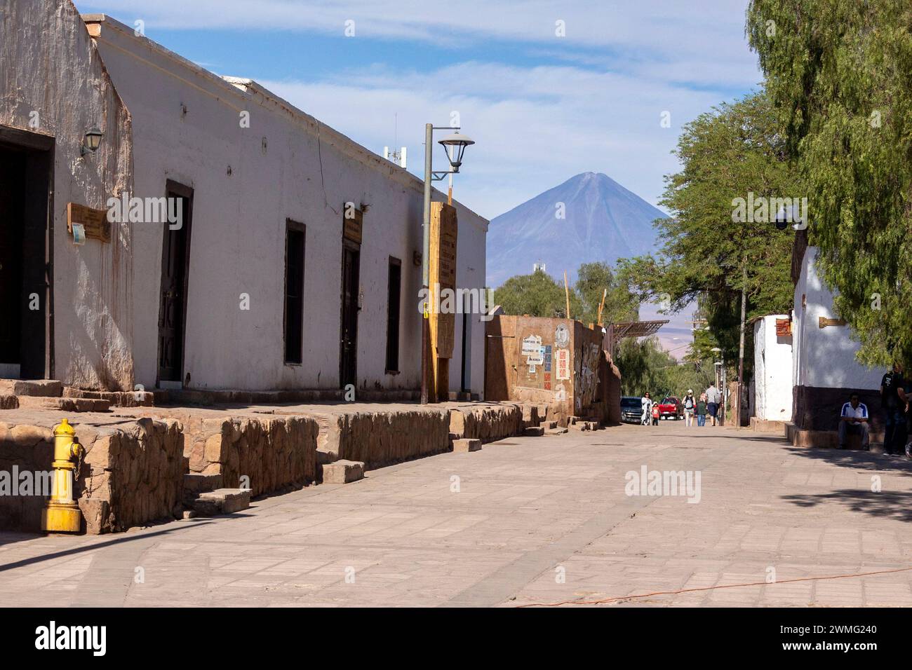 The Town of San Pedro de Atacama in Chile, Rustic old town looks like ...