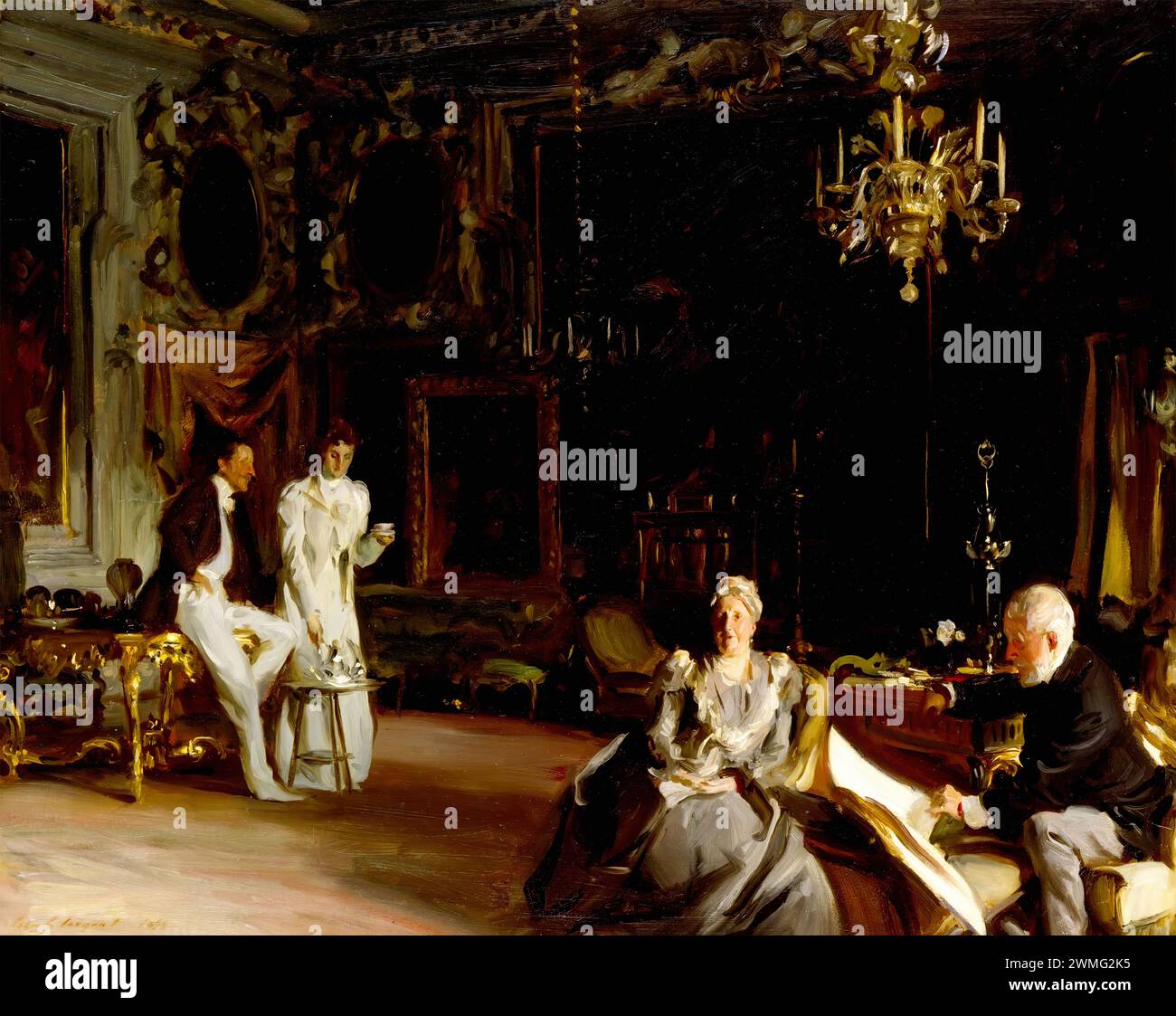 John singer sargent an interior in venice hi-res stock photography and ...