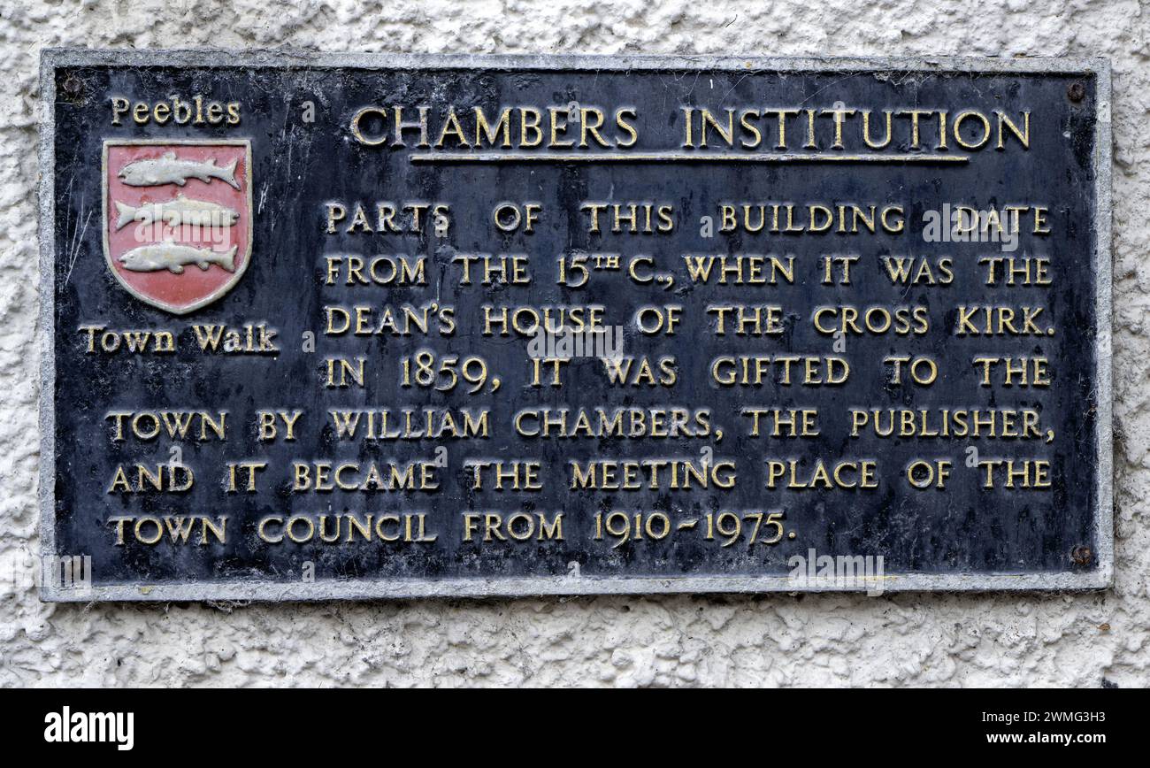 Peebles heritage plaques hi-res stock photography and images - Alamy