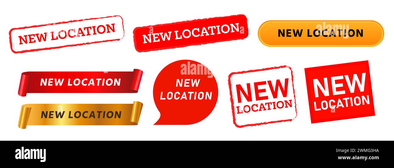 New location stamp Stock Vector Images - Alamy