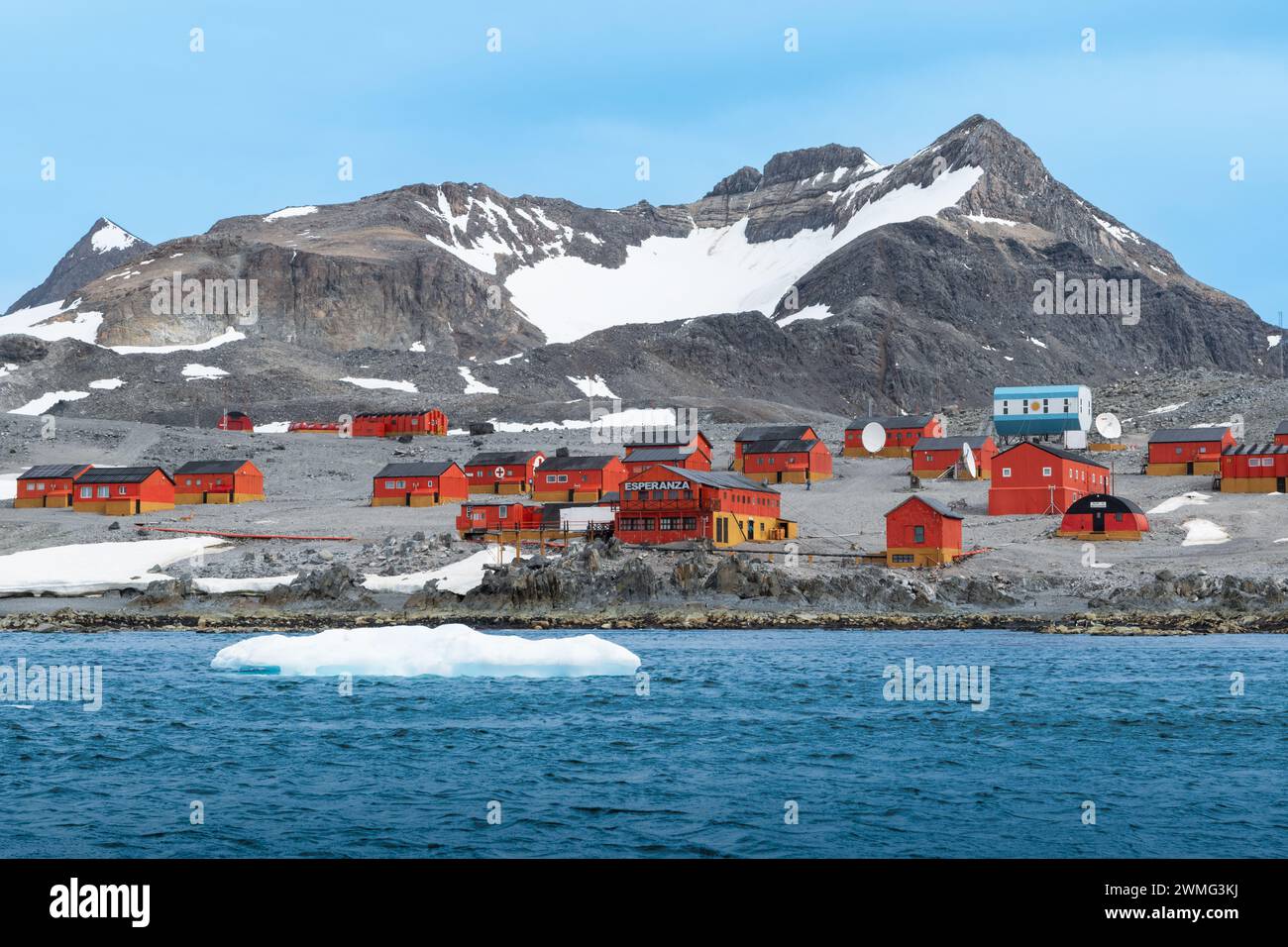 Hope Bay, Antarctica - January 10, 2024: View of Esperanza Base ...